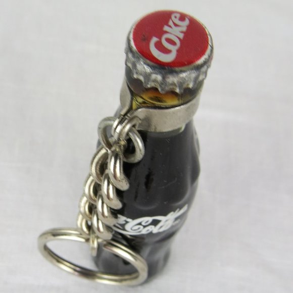 Coca Cola | Other | Vintage Glass Bottle Coca Cola Key Chain Atlanta ...